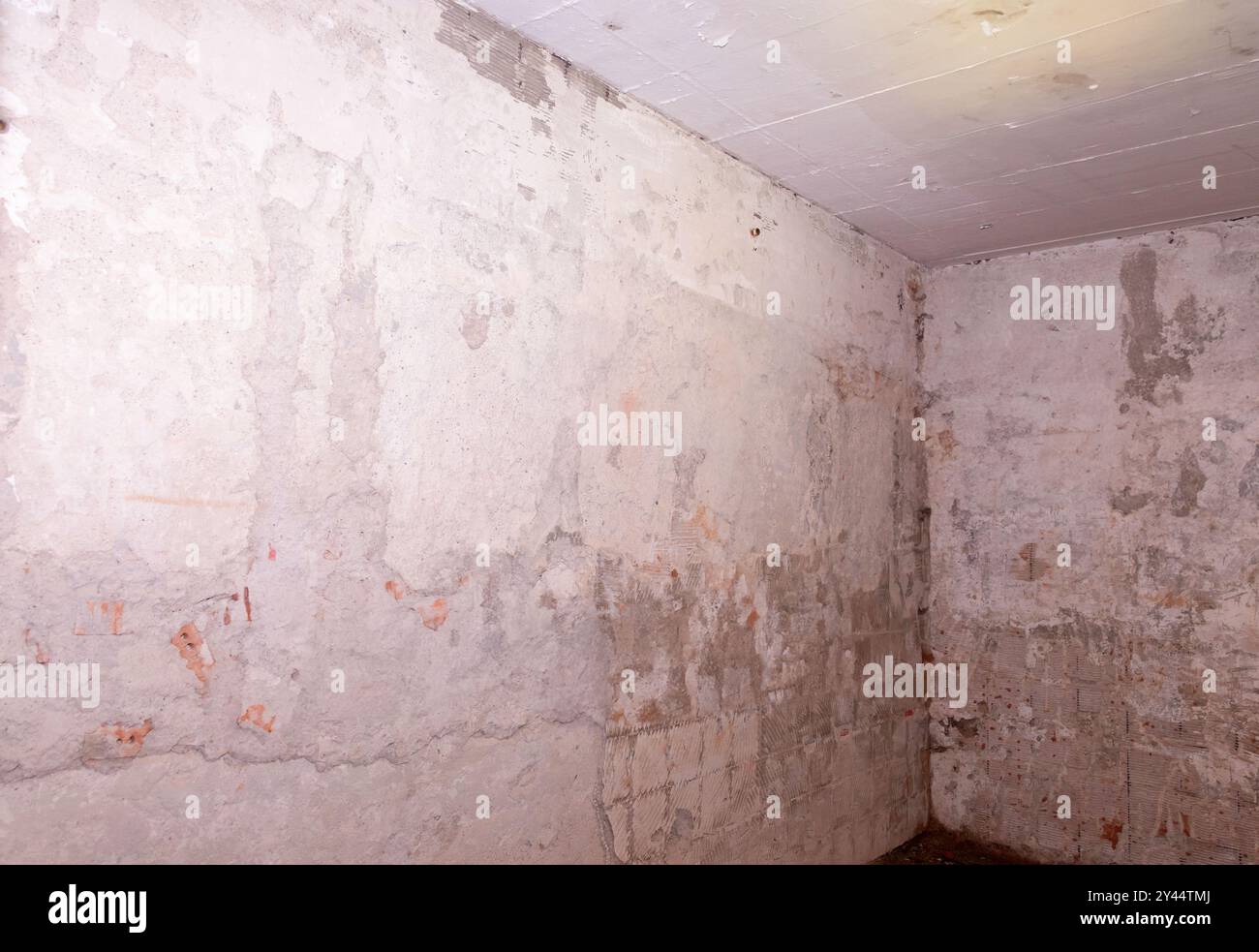 Old concrete basement wall, rough texture, aged appearance, exposed ...