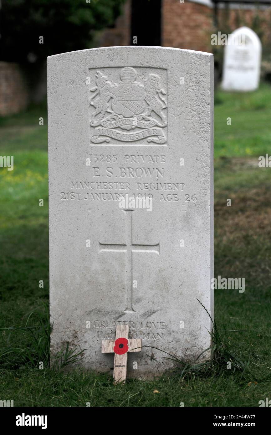 Commonwealth Portland Stone grave marker for a Private in the ...