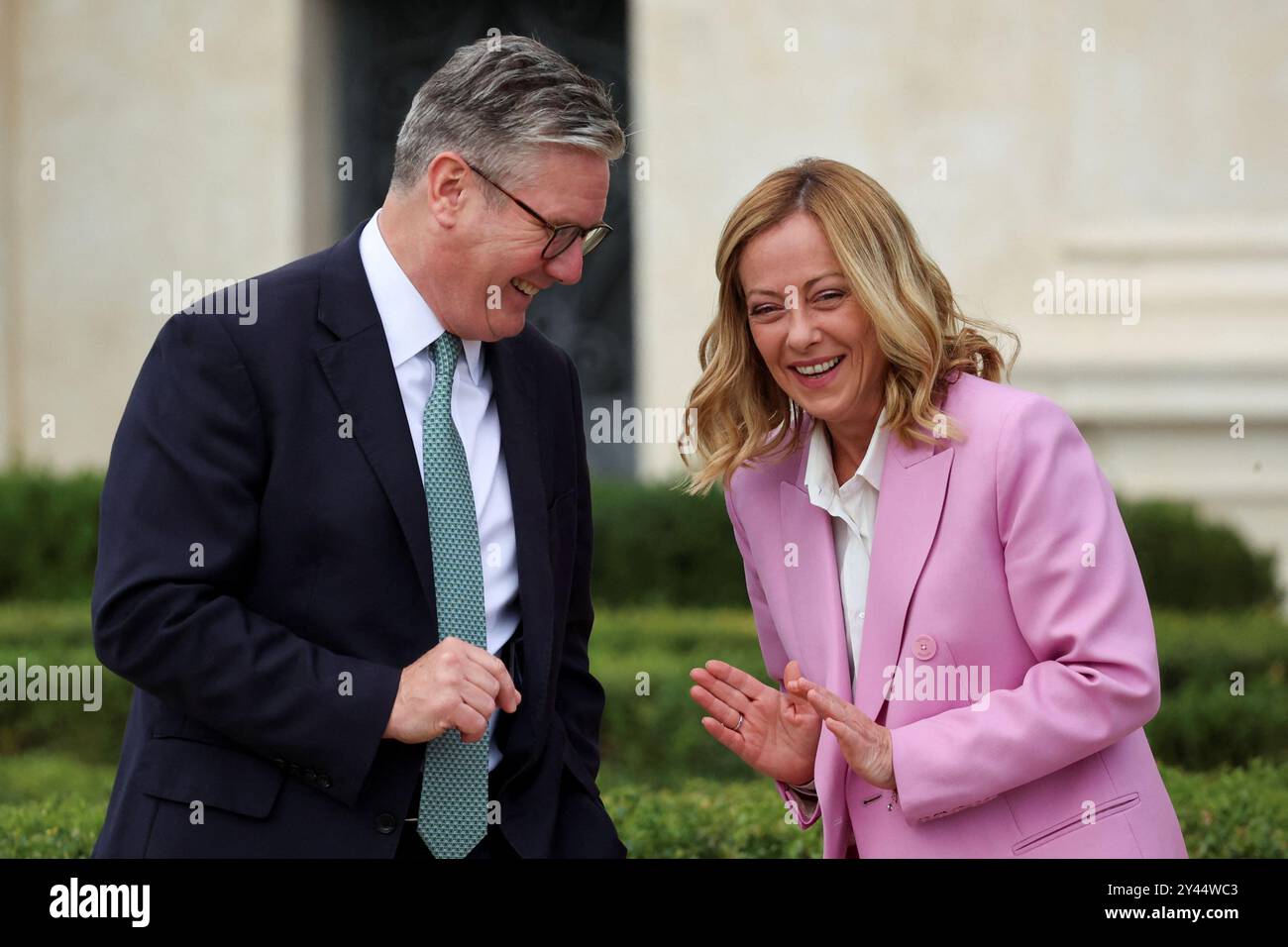 Prime Minister Sir Keir Starmer with Italian Prime Minister Giorgia ...