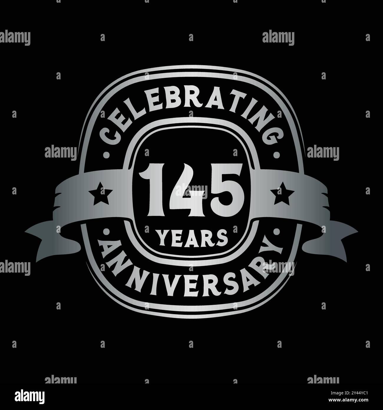 145th Anniversary Celebration Logo Design Template. 145th Anniversary ...
