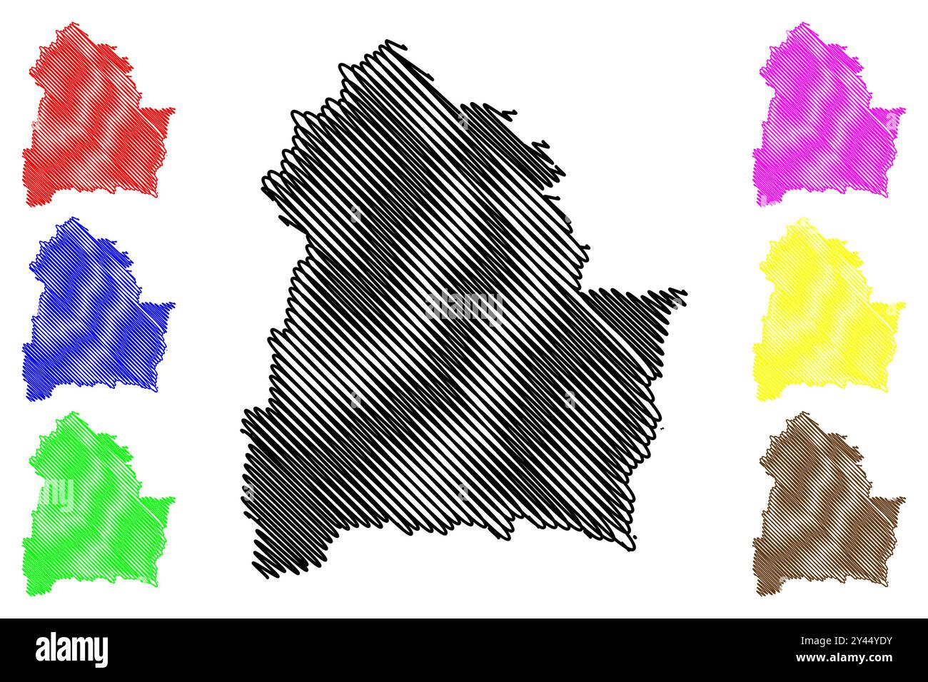 Maranoa Region (Commonwealth of Australia, Queensland state) map vector ...