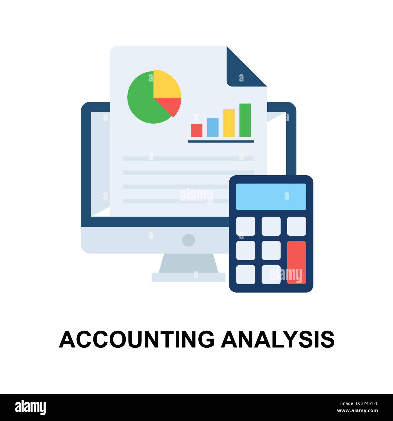 Accounting pie chart Stock Vector Images - Alamy