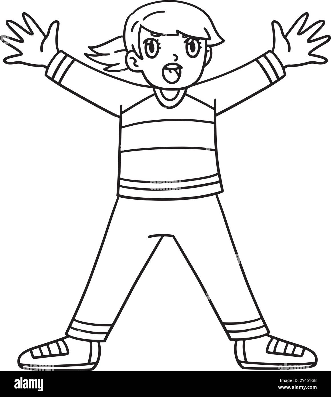 Female Handball Player Catching the Ball Isolated Stock Vector Image ...