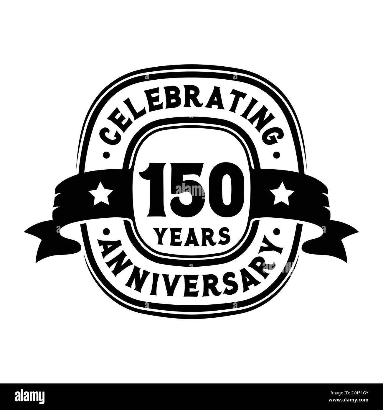 150th Anniversary Celebration Logo Design Template. 150th Anniversary ...