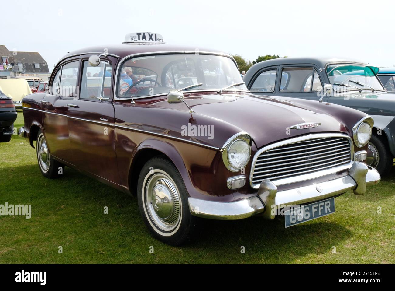 A 1963 Humber Hawk dressed as a taxis - John Gollop Stock Photo - Alamy