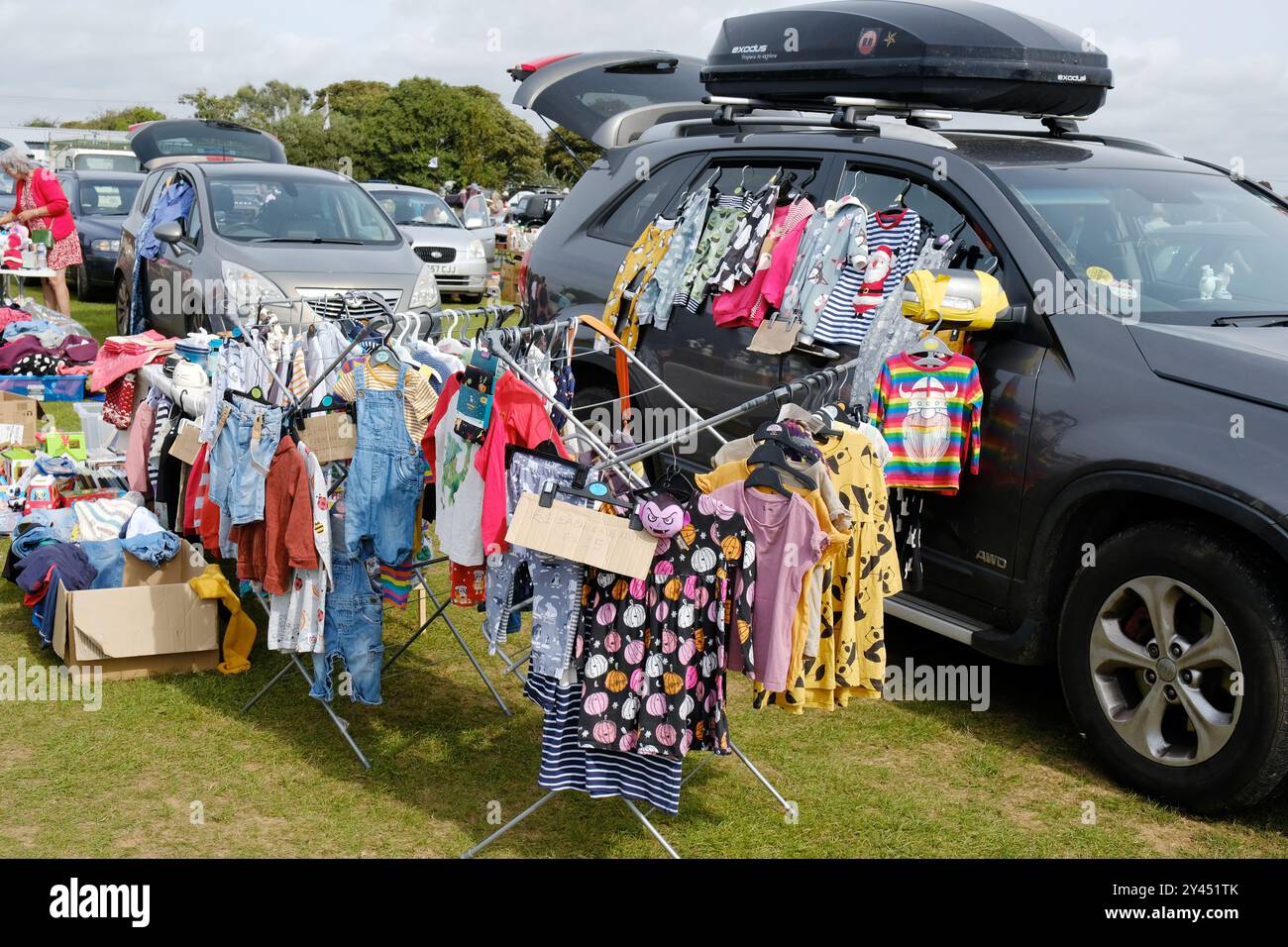 Car Boot Stall - John Gollop Stock Photo - Alamy