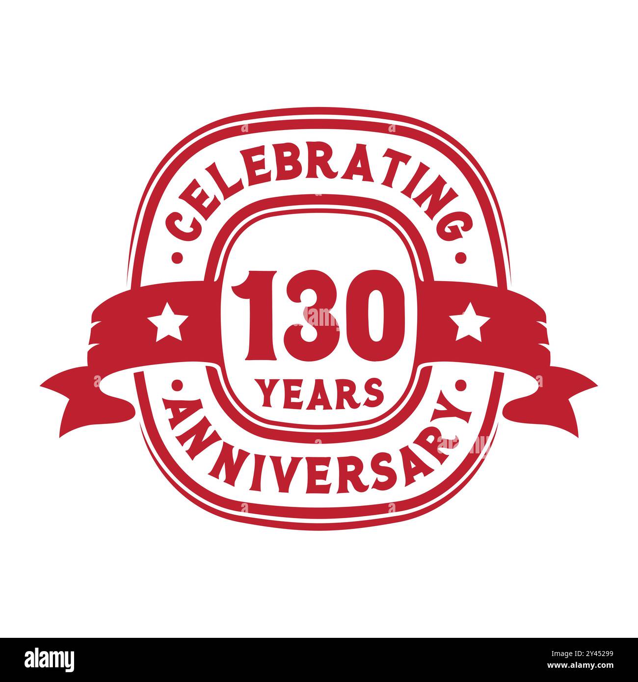 130th Anniversary Celebration Logo Design Template. 130th Anniversary ...