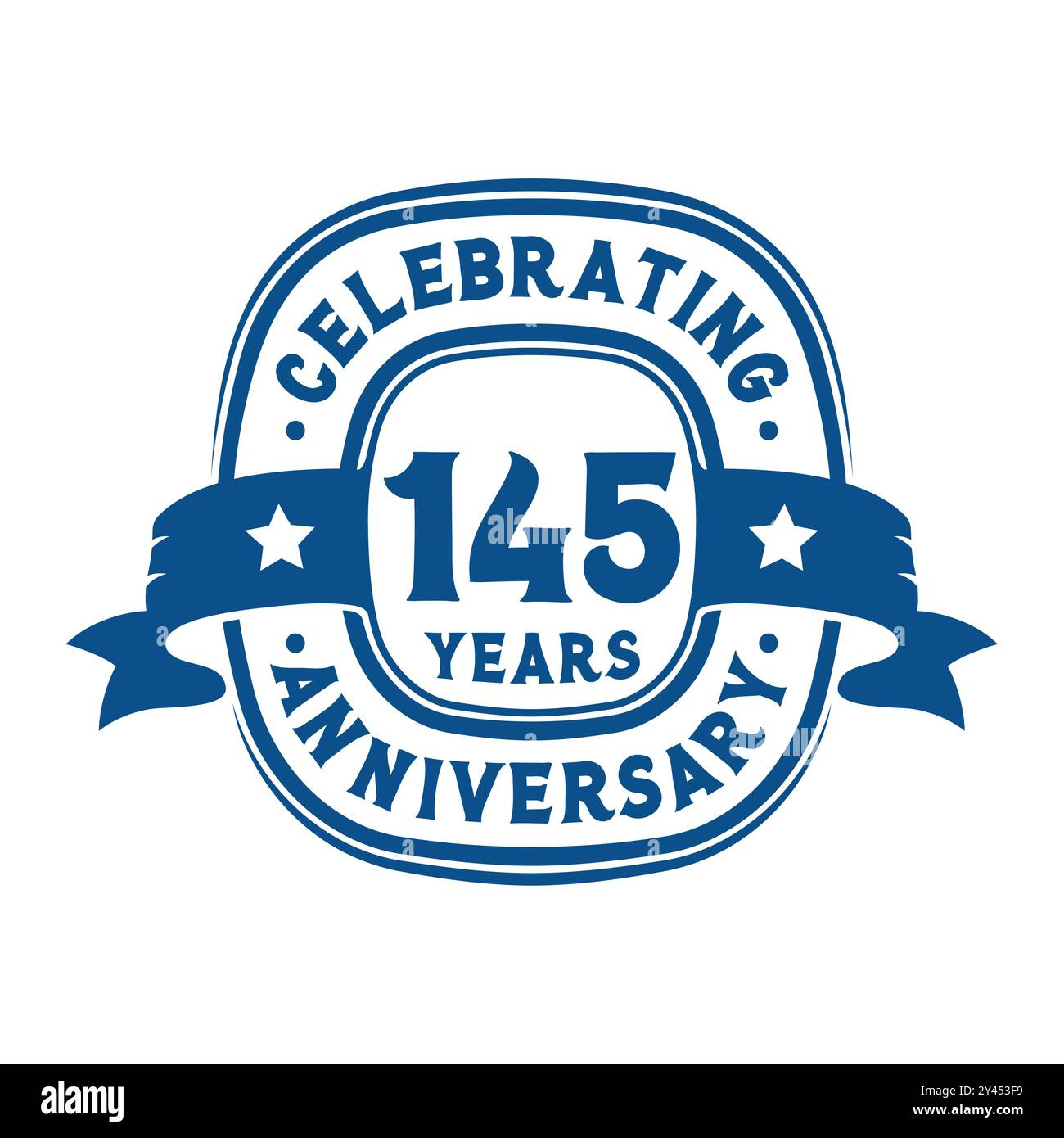 145th Anniversary Celebration Logo Design Template. 145th Anniversary ...