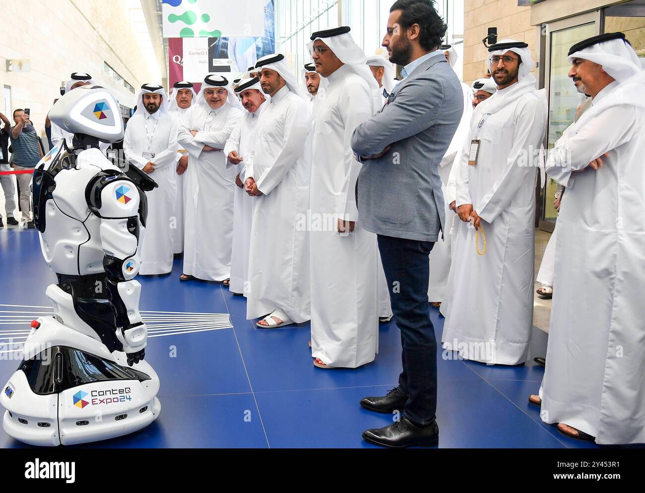 THE CONTEQ EXPO24 OPENING IN DOHA People visit the ConteQ Expo24 Advanced Technology for ...