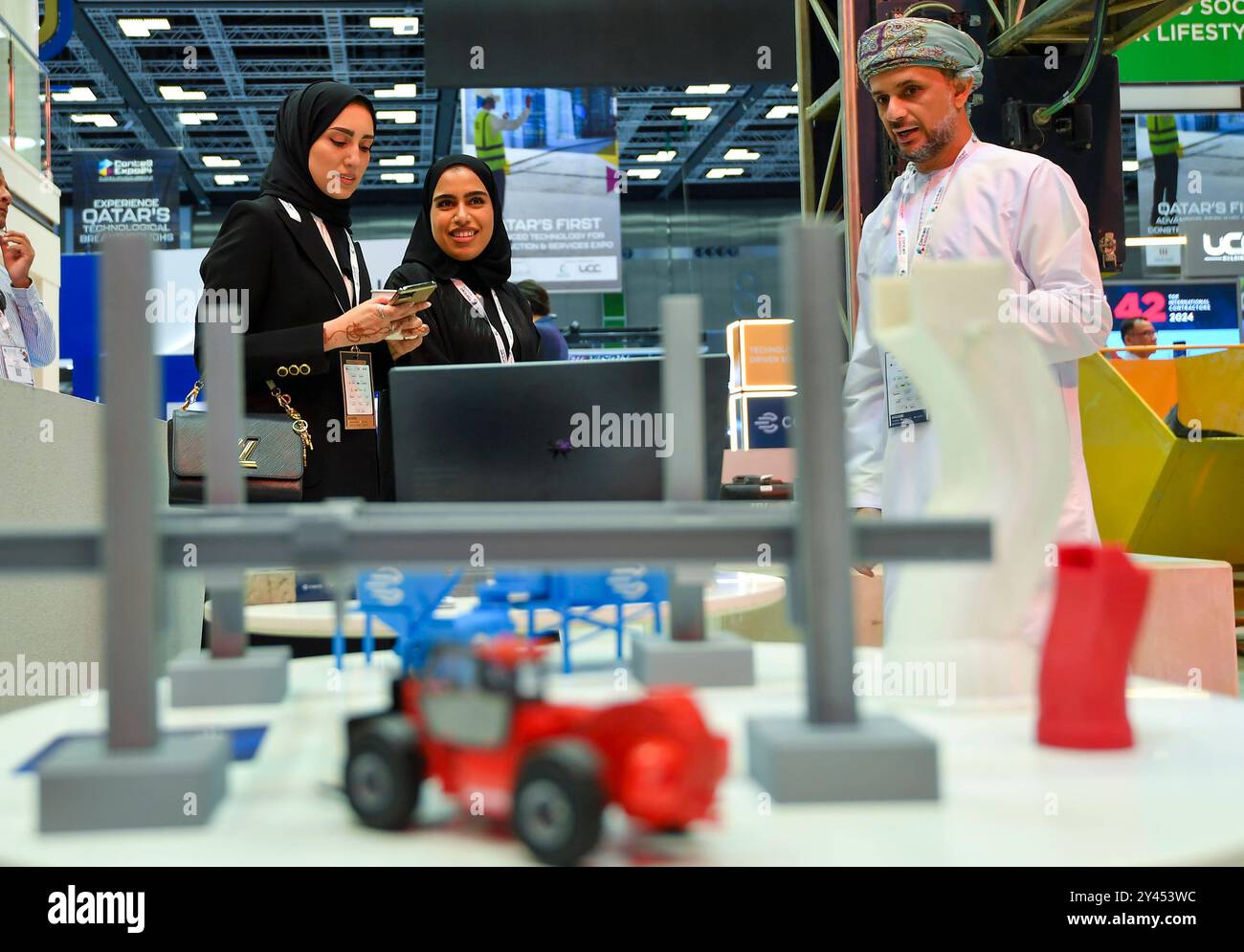 THE CONTEQ EXPO24 OPENING IN DOHA People visit 3D construction printing ...