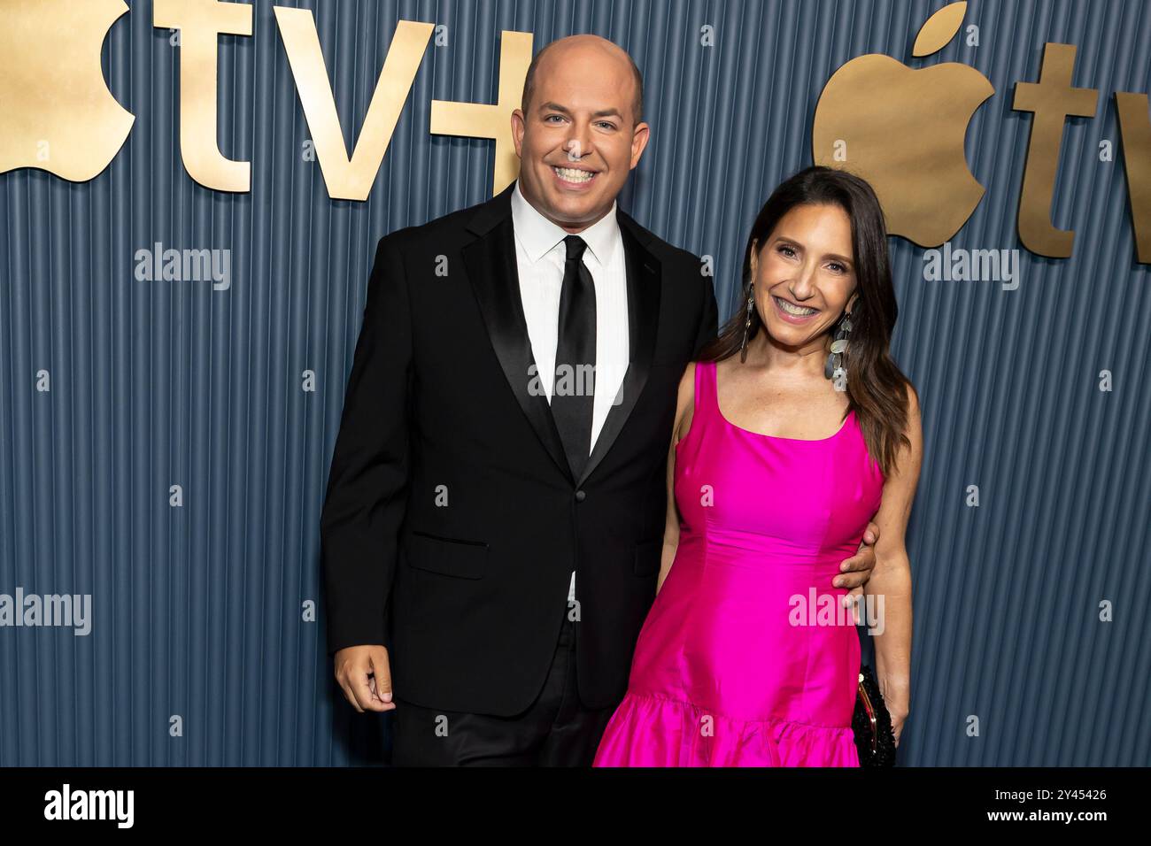 Los Angeles, USA. 15th Sep, 2024. Brian Stelter and Jamie Shupak attend ...