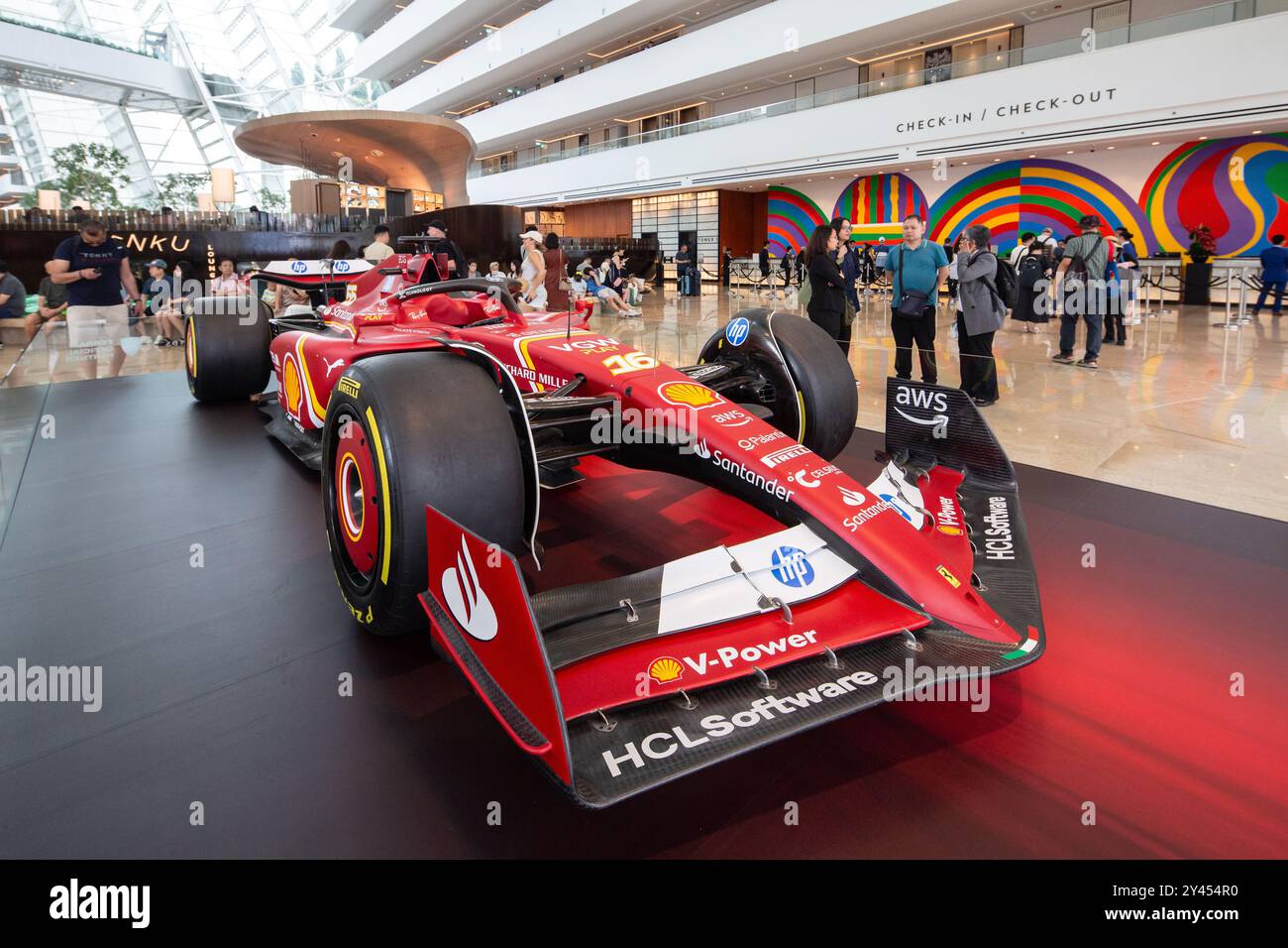 16 Sept 2024. Scuderia Ferrari Formula 1 actual sport car model SF-24 ...