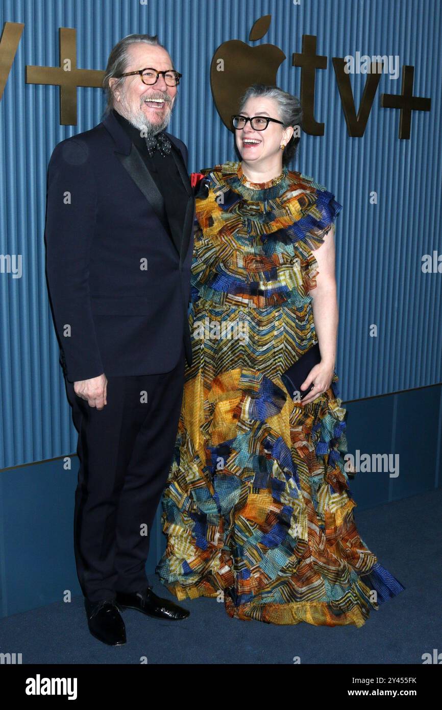 Ca. 15th Sep, 2024. Gary Oldman, Gisele Schmidt at arrivals for Apple ...