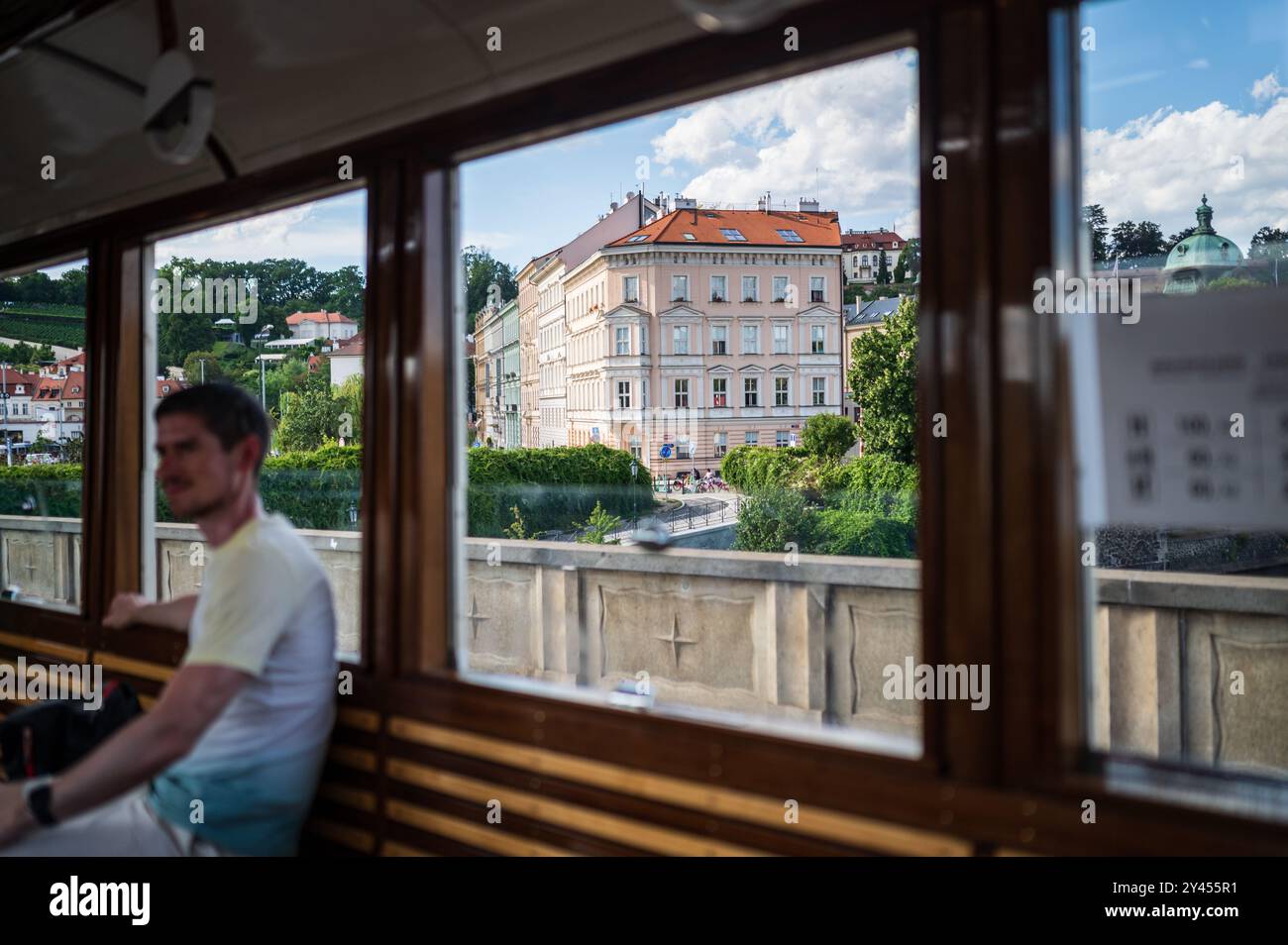 Historic Tram Line 41, restored from 1930, with real tram conductor ...