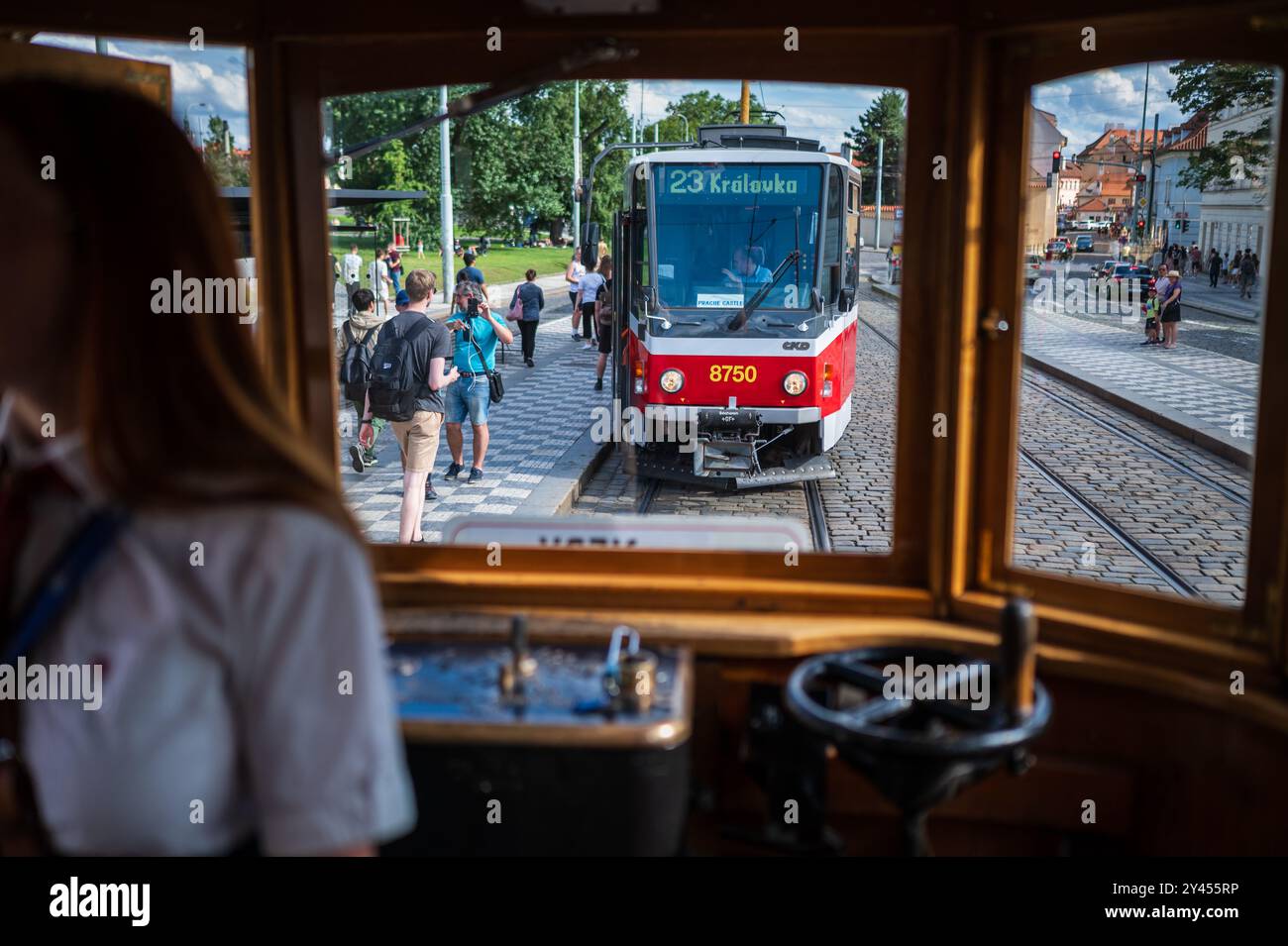 Real tram conductor hi-res stock photography and images - Alamy
