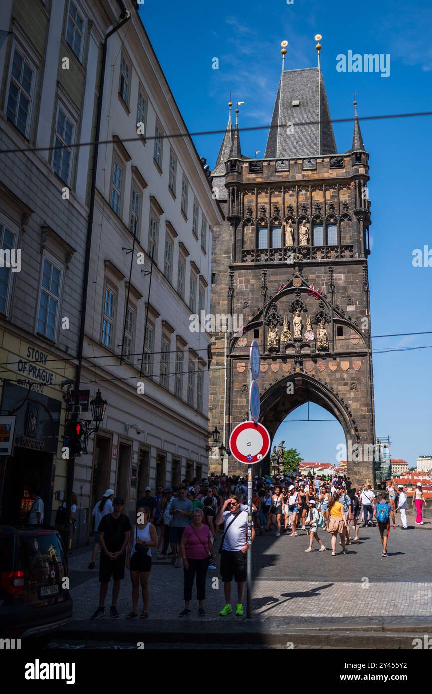 Old Town bridge tower at Charles Bridge in Prague Stock Photo - Alamy