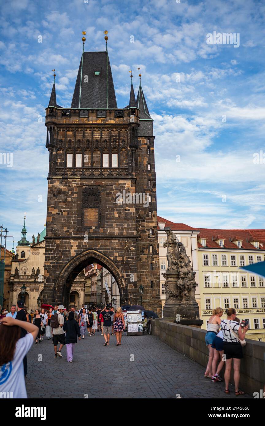 Old Town bridge tower at Charles Bridge in Prague Stock Photo - Alamy