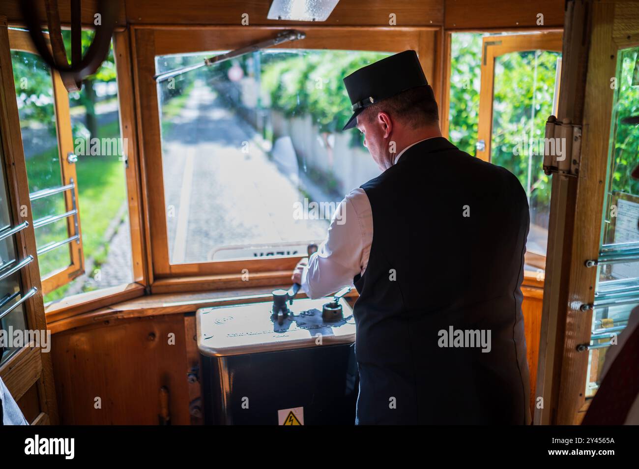 Real tram conductor hi-res stock photography and images - Alamy