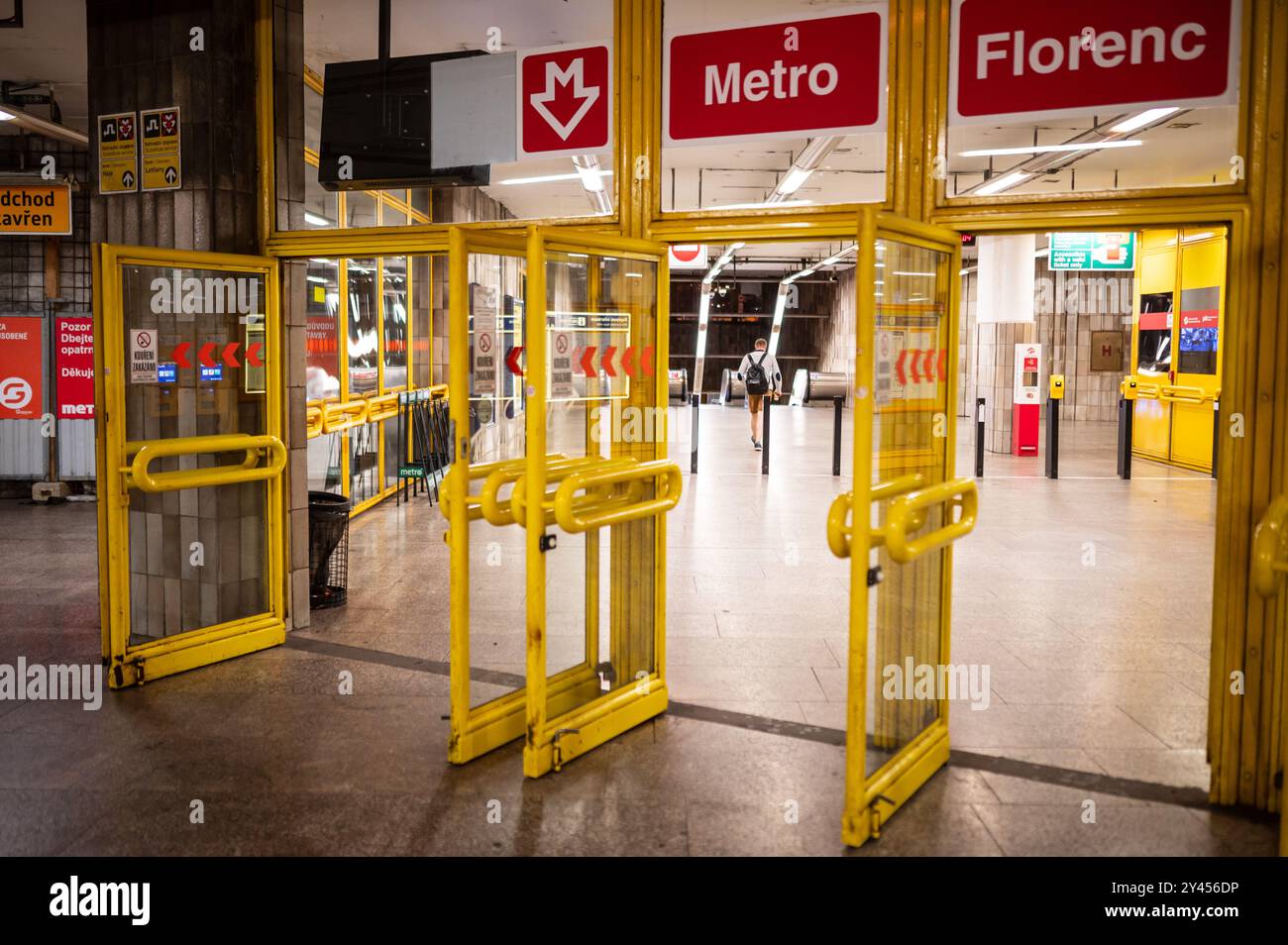 Prague florenc metro hi-res stock photography and images - Alamy