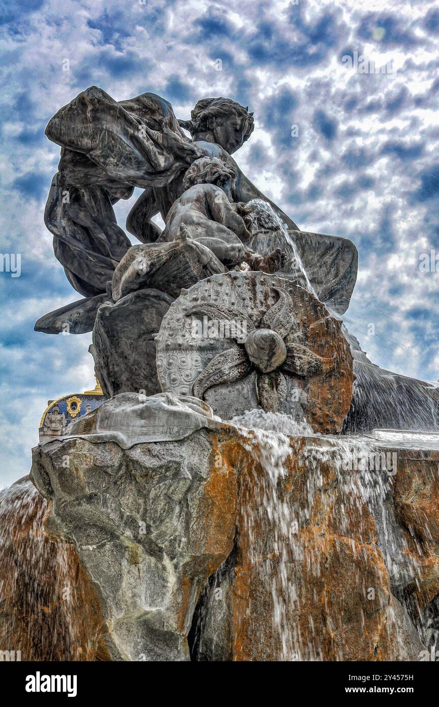The Fontaine Bartholdi, a fountain sculpted by Frédéric Auguste ...