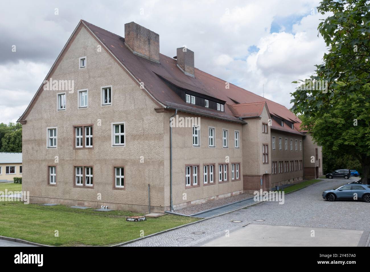 Concentration camp Buchenwald. Administrative building of the SS ...
