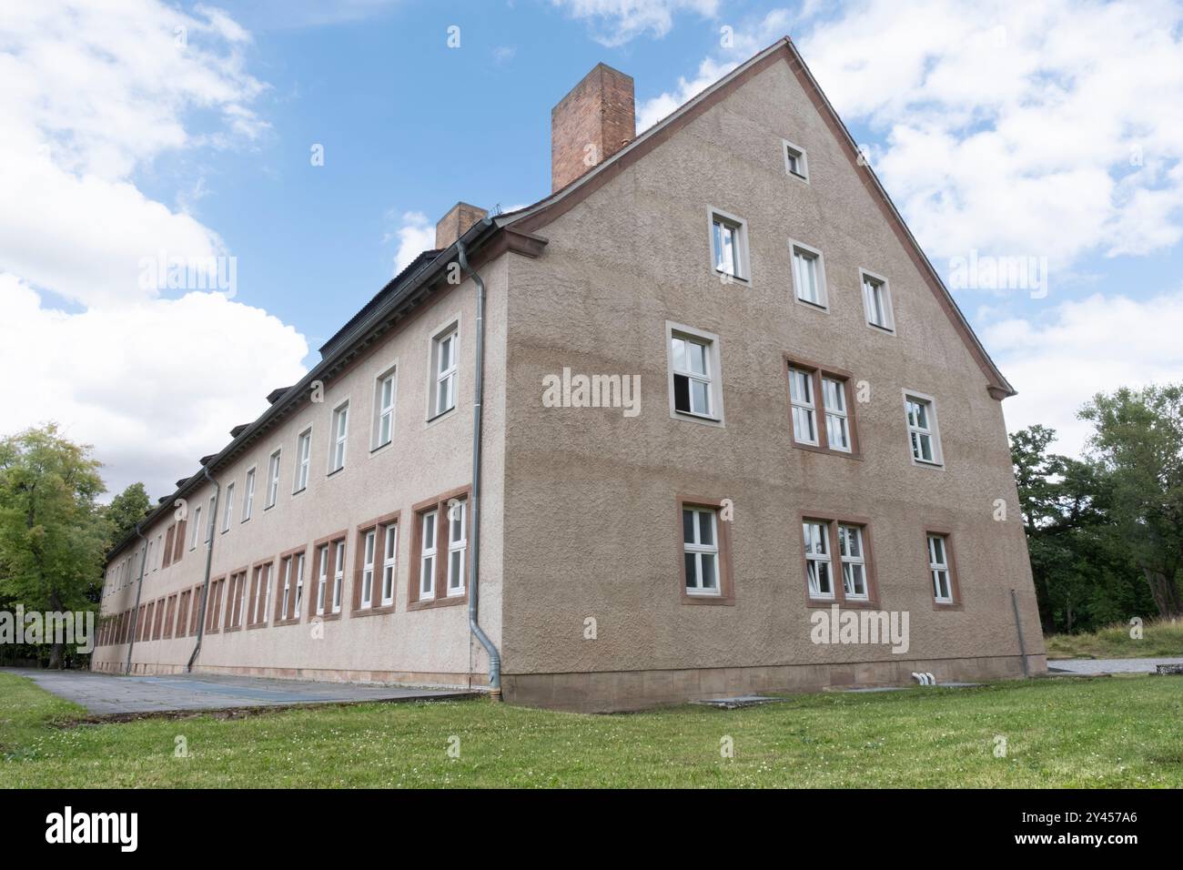 Concentration camp Buchenwald. Administrative building of the SS ...