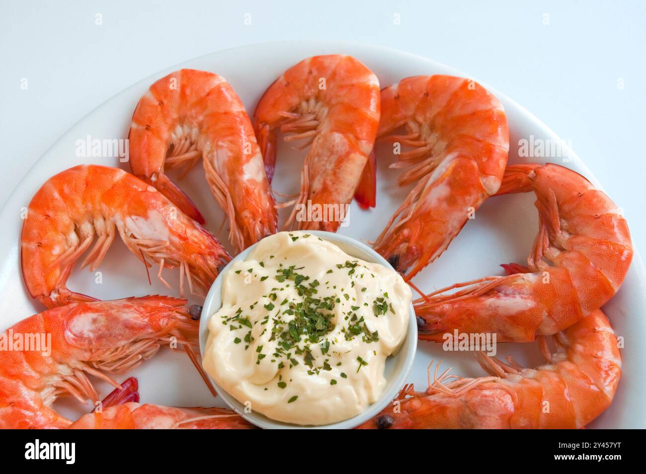 Prawns with alioli sauce spain hi-res stock photography and images - Alamy