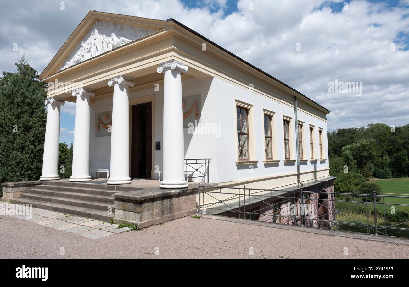 Main entrance of the Roman House in the Park at the Ilm in Weimar ...