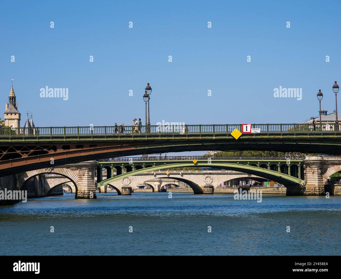 The Pont dArcole Bridge, and many other Bridges, River Seine, Paris ...