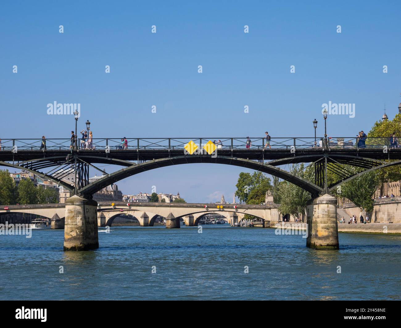 Pont Des Arts Bridge, and many Bridges of Paris, River Seine, Paris ...