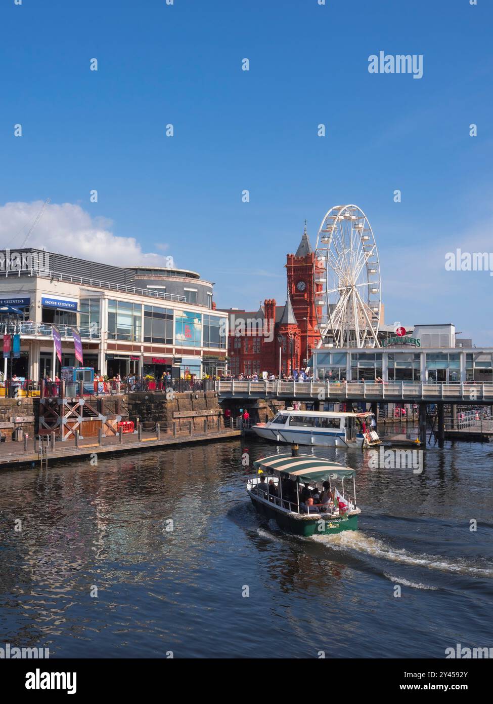Cardiff Waterfront with, Everyman Cinema, The Pierhead Building, and ...