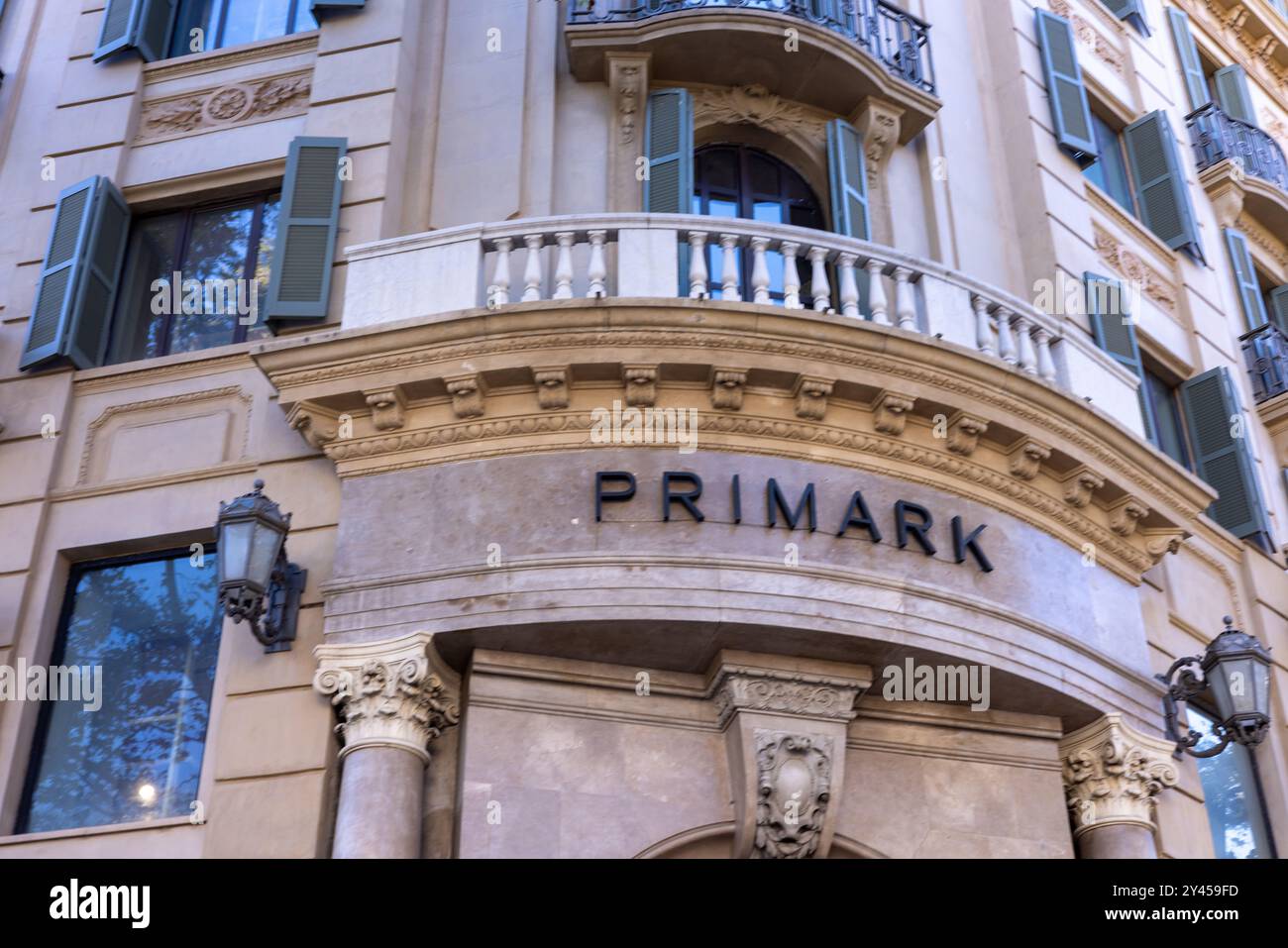 Barcelona, Spain - September 15, 2024: A busy scene on La Rambla ...