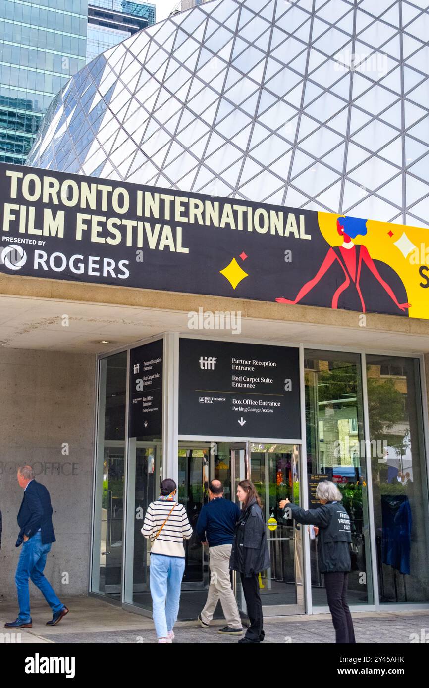 Toronto International Film Festival sign displayed on the exterior of ...