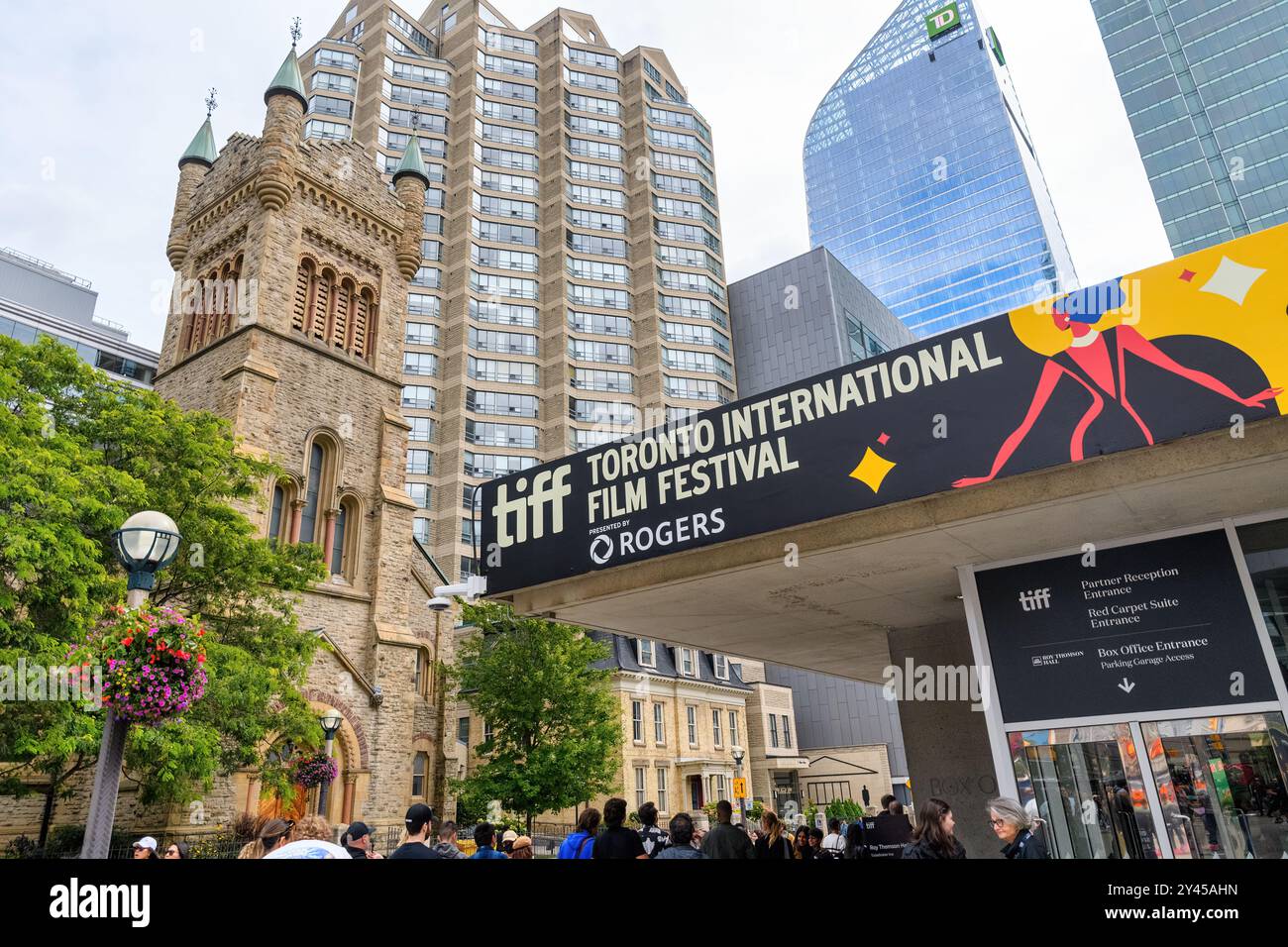 Toronto International Film Festival sign displayed on the exterior of ...