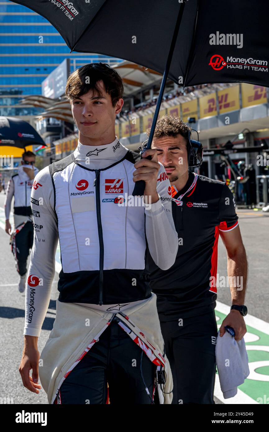 Baku, Azerbaijan, September 15, Oliver Bearman, from the United Kingdom ...
