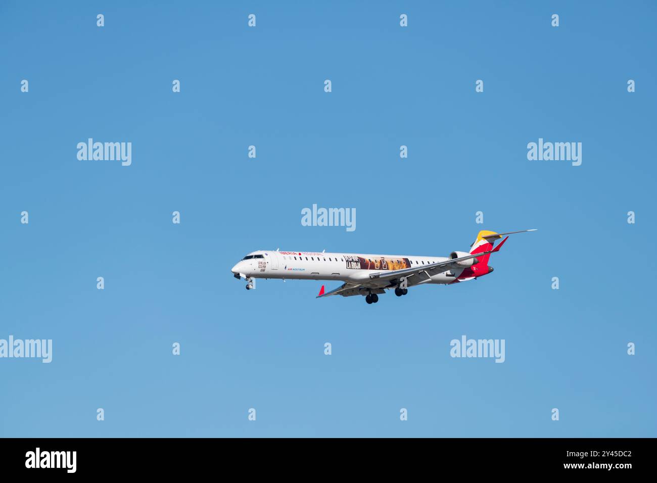 Marignane, France. 5 sept 2024. Side view of IBERIA REGIONAL plane ...
