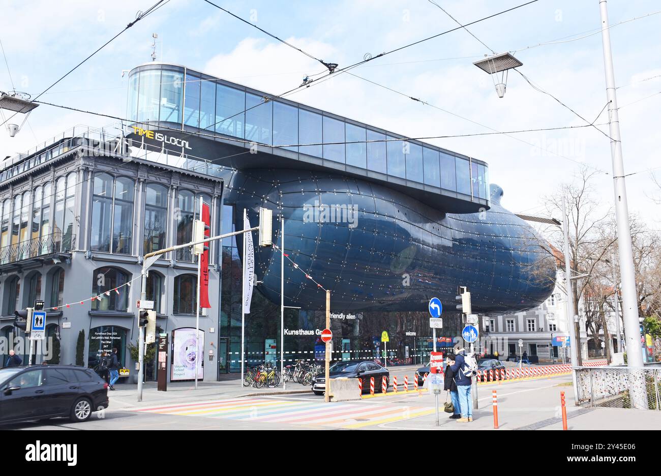 The Kunsthaus Graz, Graz Arts museum, part of 2003 European Capital of ...