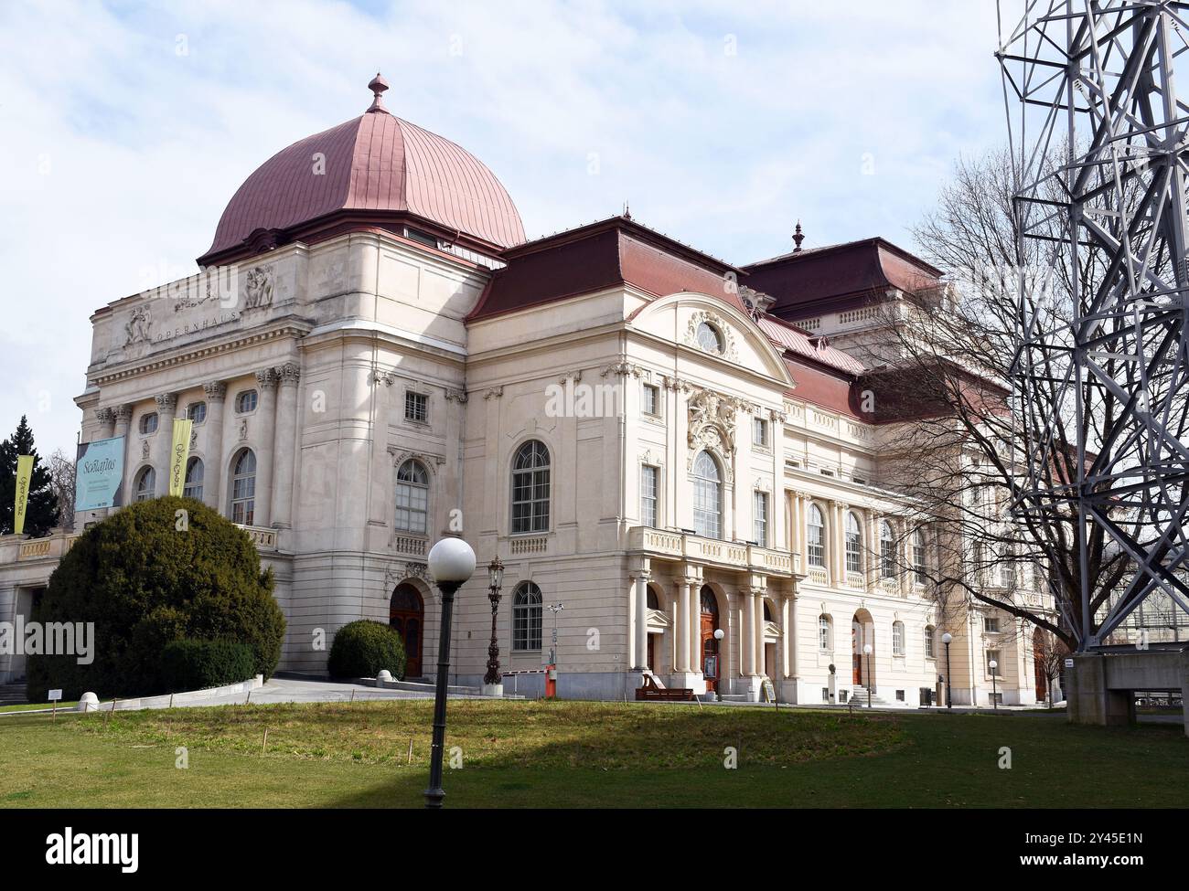 The Neo-Baroque style Opera House in Graz, Austria, inaugurated 1899 ...