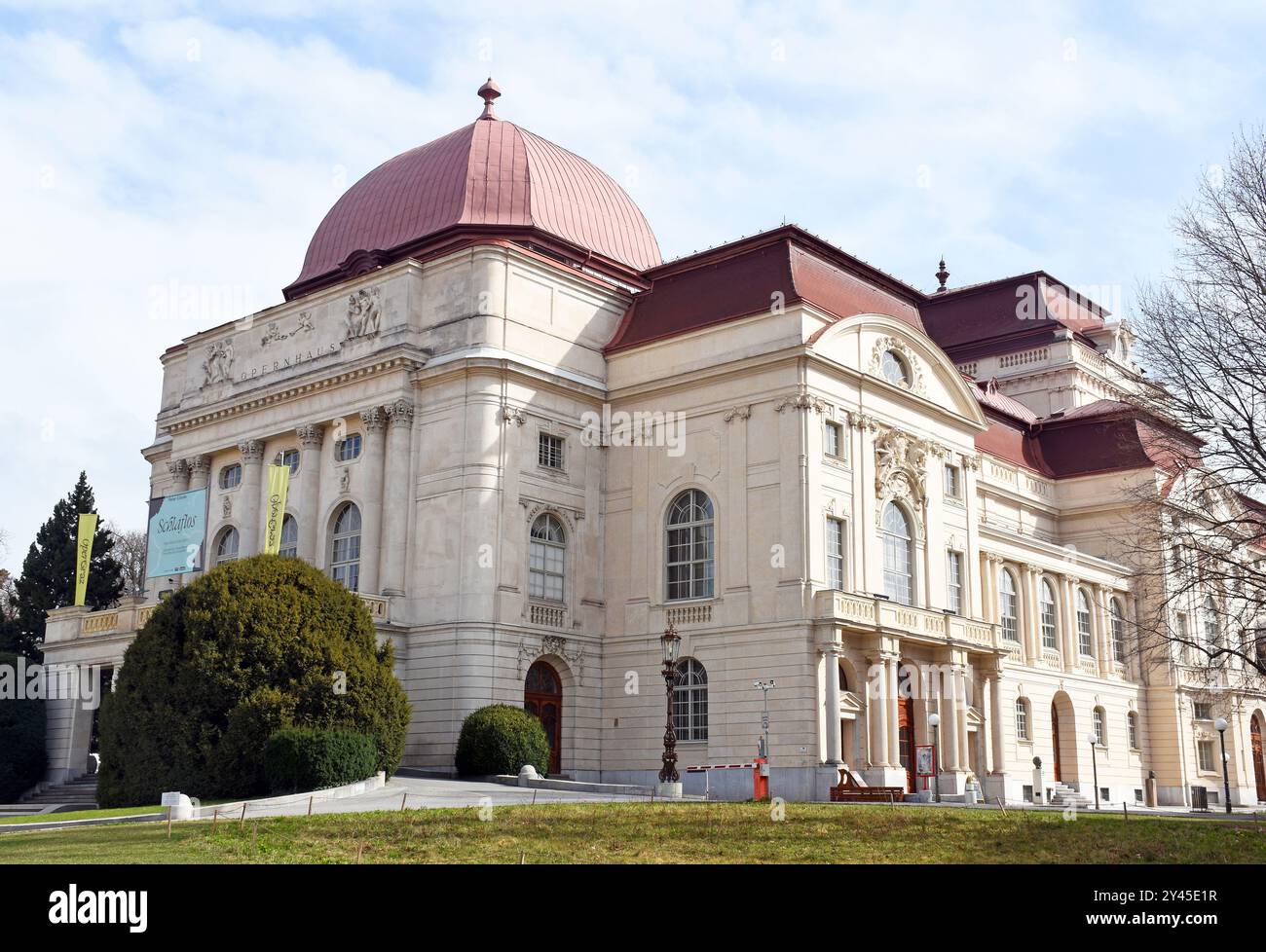 The Neo-Baroque style Opera House in Graz, Austria, inaugurated 1899 ...