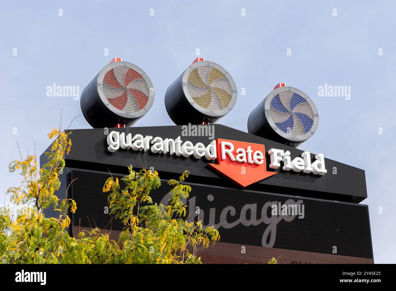 The exterior of MLB's Chicago White Sox's Guaranteed Rate Field Stock ...