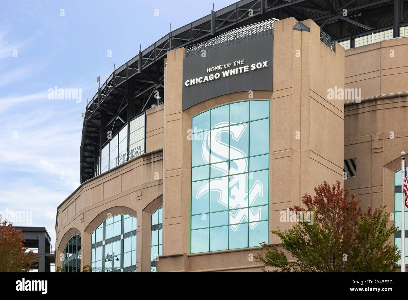The exterior of MLB's Chicago White Sox's Guaranteed Rate Field Stock ...