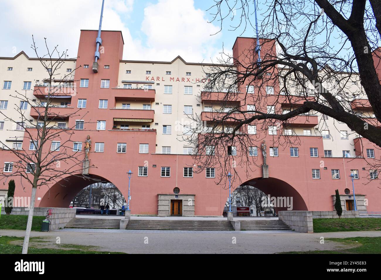 The Karl-Marx-Hof , a Gemeindebau, public housing building, situated in ...
