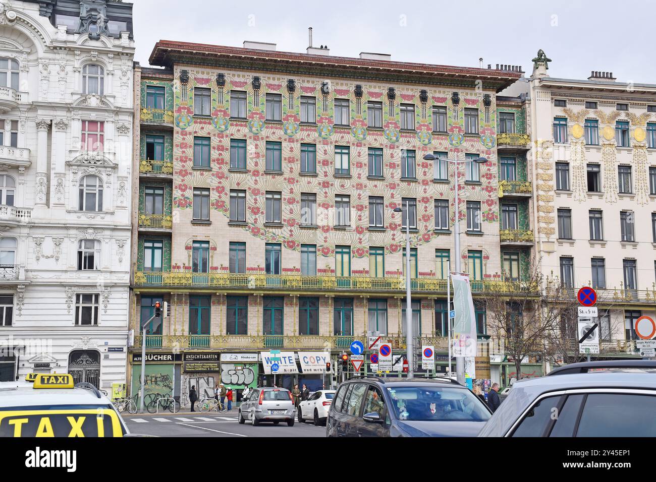 Majolikahaus, Vienna apartment building, architect Otto Wagner ...