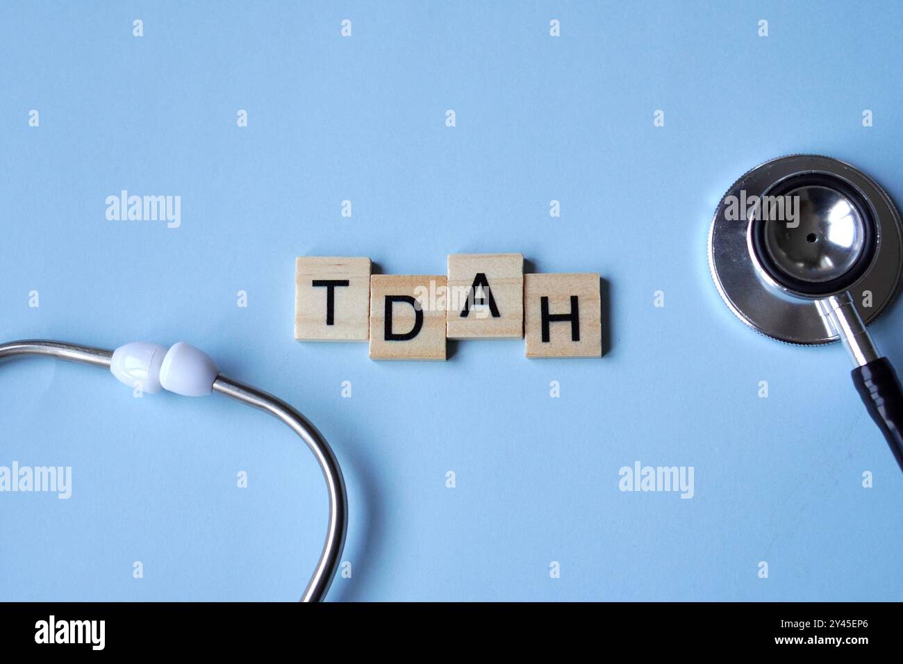 ADHD, Spanish acronym for attention deficit and hyperactivity disorder ...