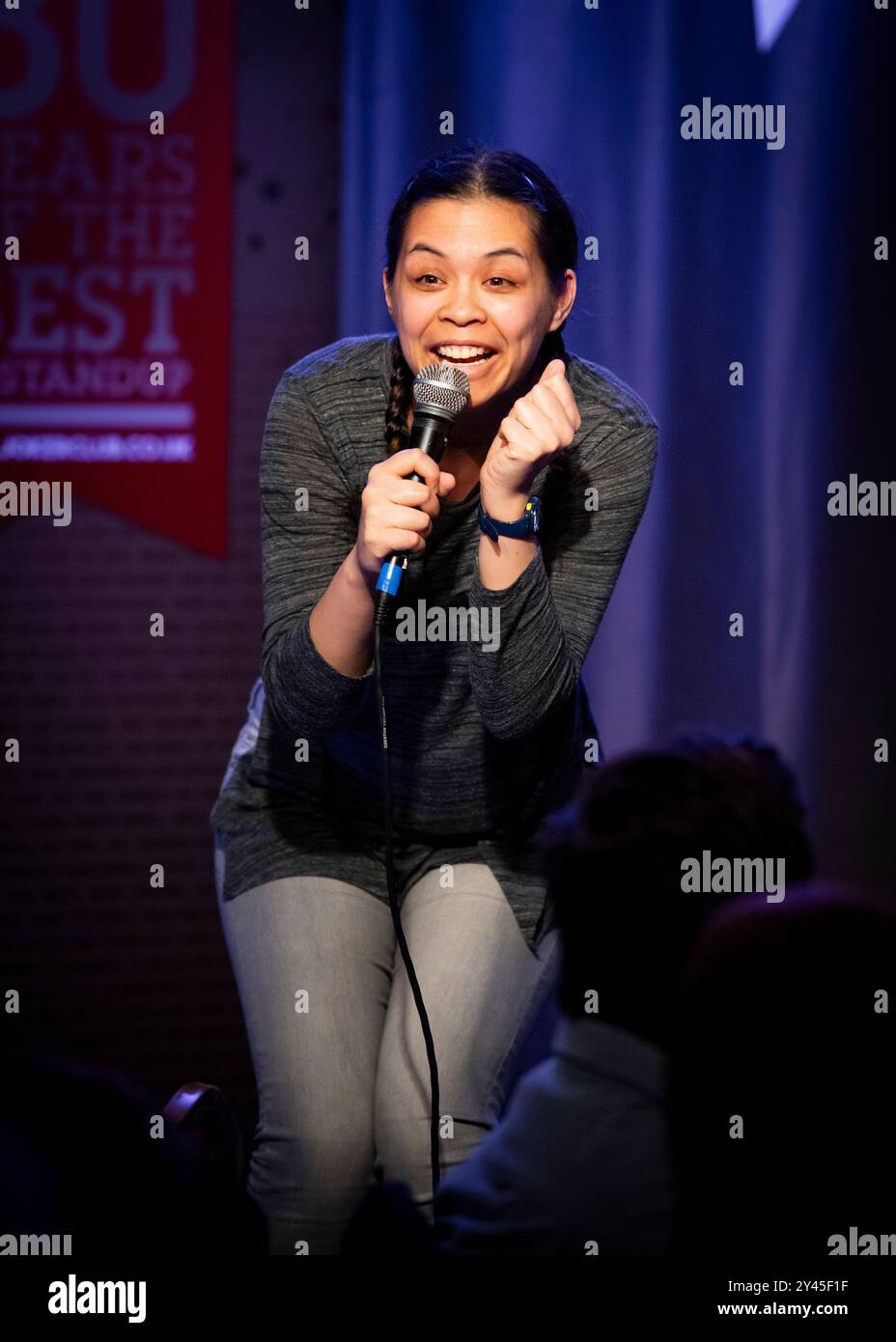 Ria Lina at a Charity Comedy Night, Joker Comedy Club, Southend-on-Sea ...