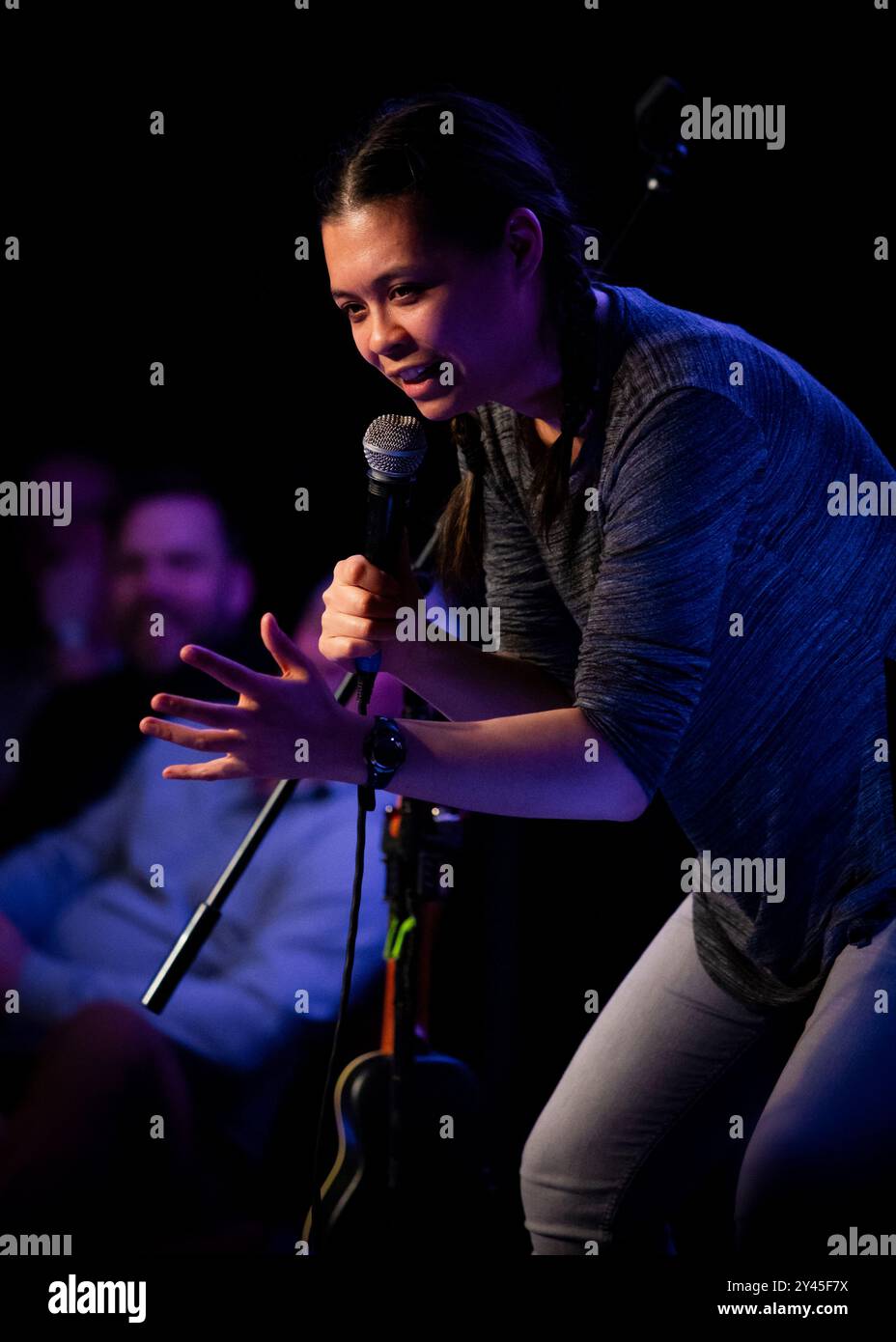 Ria Lina at a Charity Comedy Night, Joker Comedy Club, Southend-on-Sea ...