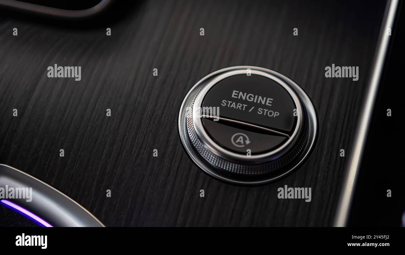 Pressing Stand By Power Button To Turn On and Off the Electric Car ...