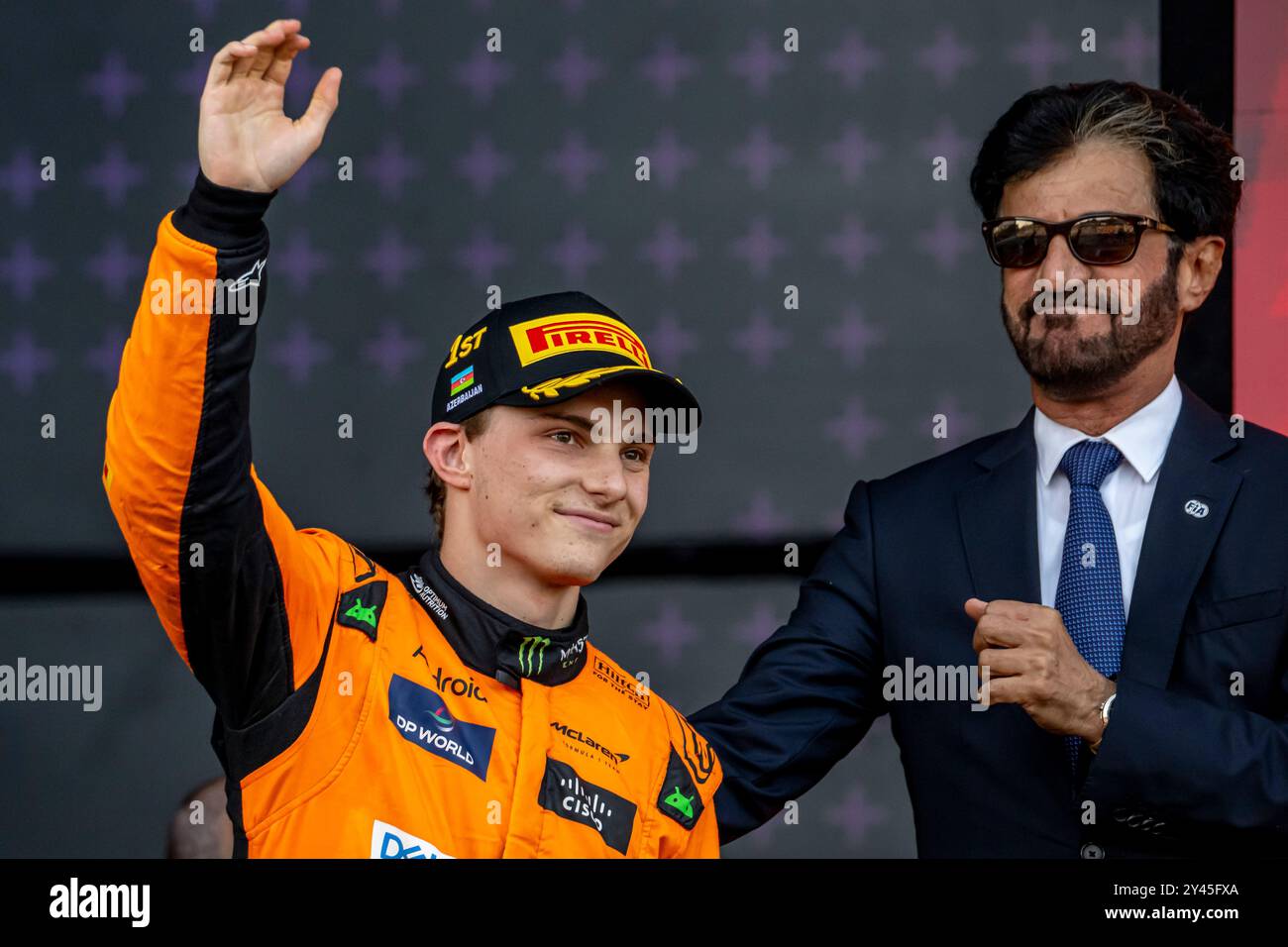 Baku, Azerbaijan, September 15, Oscar Piastri, from Australia competes ...