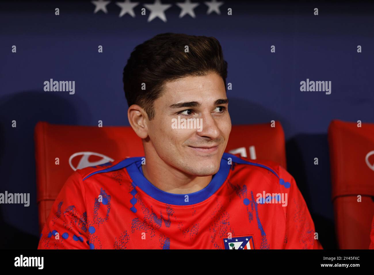 Madrid, Spain. 15th Sep, 2024. Julian Alvarez (Atletico) Football ...