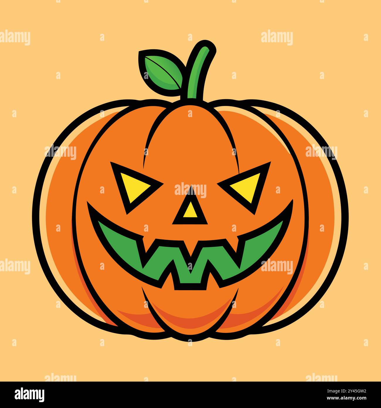 Halloween pumpkin vector art Stock Vector Image & Art - Alamy